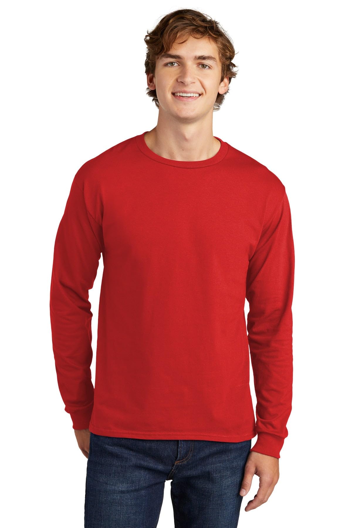 Hanes ComfortSoft® Long Sleeve T-Shirt XL Charcoal Heather