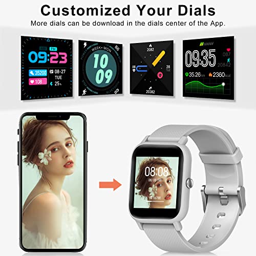 Fitness Tracker 2024 (Answer/Make Call),Smart Watch with 24/7 Heart Rate Blood Oxygen Monitor,Sleep Tracker,100+ Sports Modes,Pedometer,IP68 Waterproof Activity Trackers for Android&iPhone Women Men