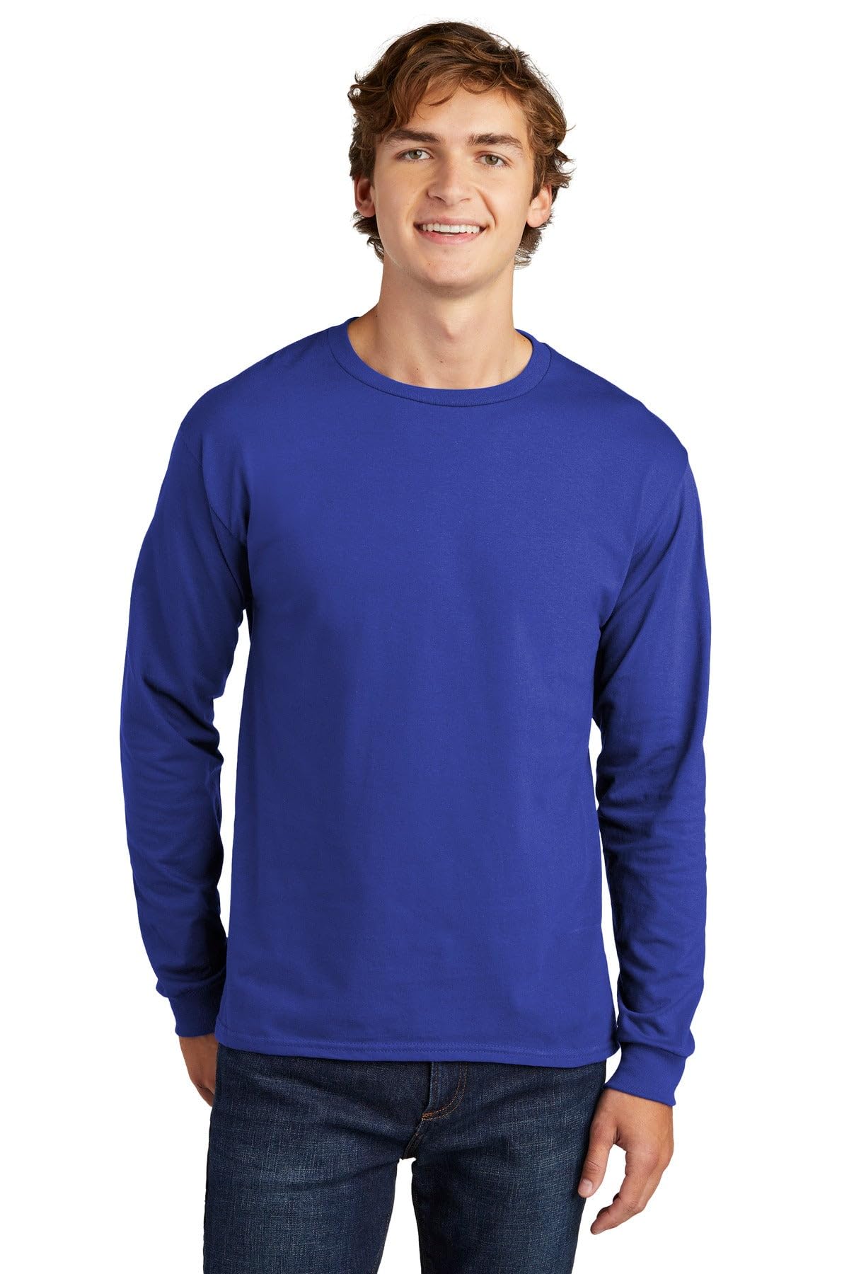 Hanes ComfortSoft® Long Sleeve T-Shirt XL Charcoal Heather