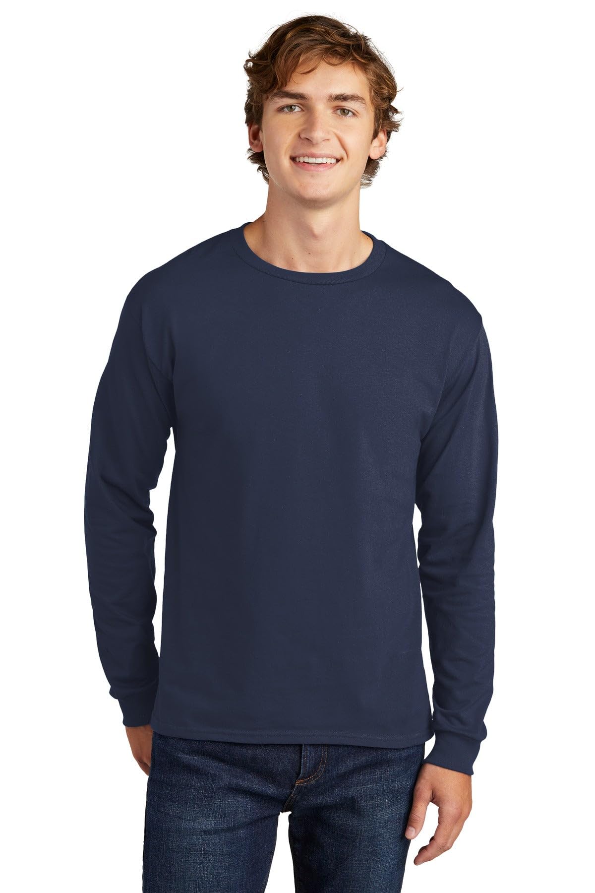 Hanes ComfortSoft® Long Sleeve T-Shirt XL Charcoal Heather