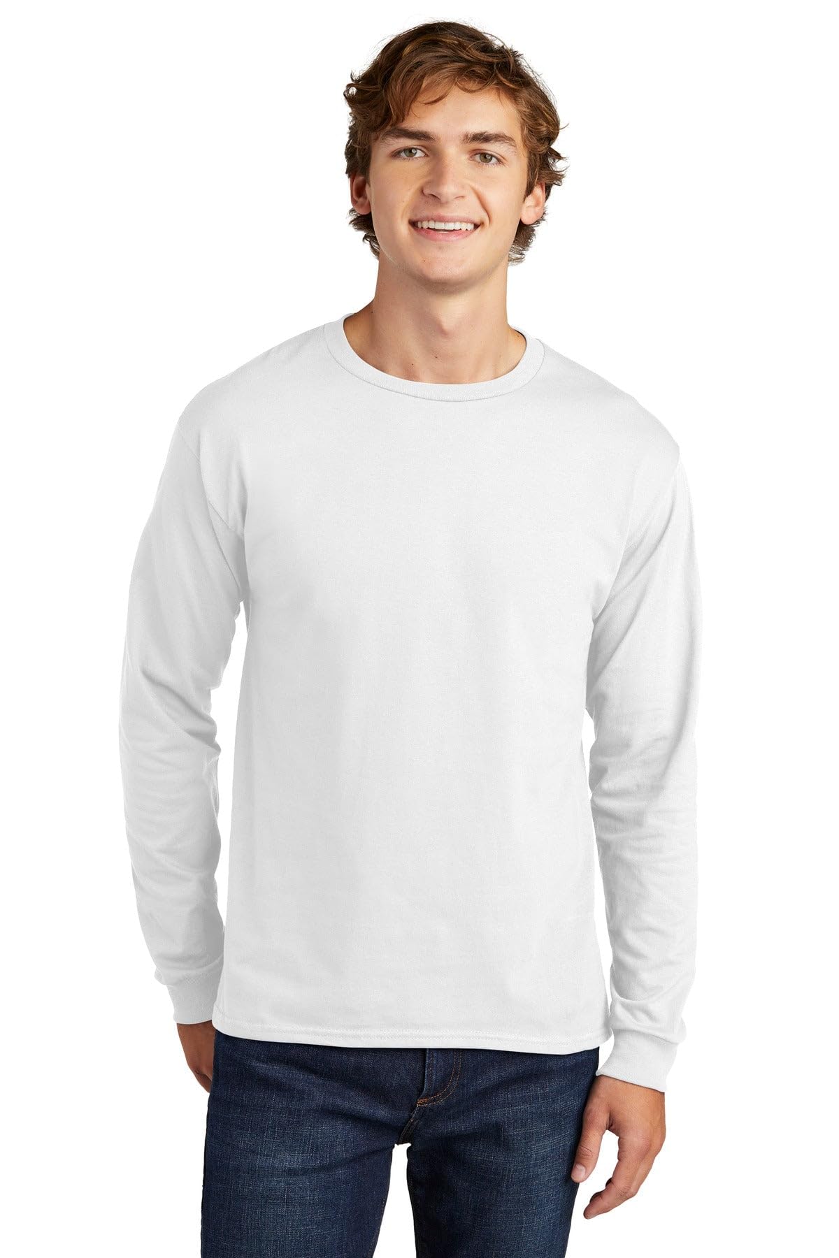 Hanes ComfortSoft® Long Sleeve T-Shirt XL Charcoal Heather