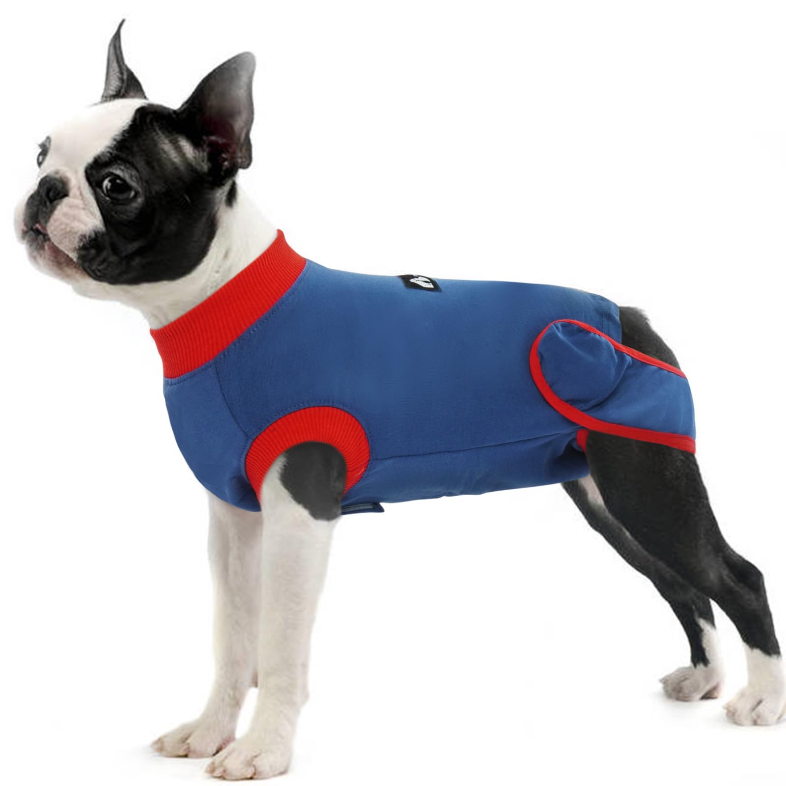 IDOMIK Recovery Suit for Dogs After Surgery, Soft Dog Surgery Suit for Female Dogs Cats, Small Medium Dog Onesie for Female Spay Surgery, Dog Cone Alternative Anti-Licking Abdominal Wound