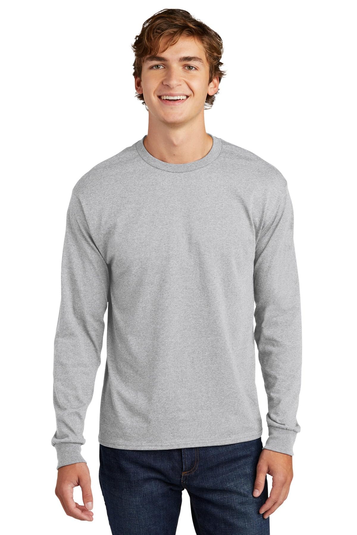 Hanes ComfortSoft® Long Sleeve T-Shirt XL Charcoal Heather