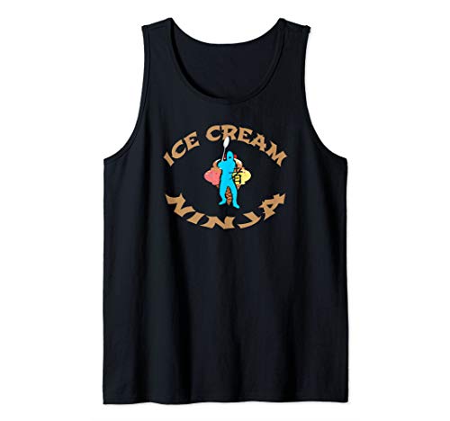 Ice Cream Lovers Ninja Funny Favorite Ice Cream Eater Tank Top