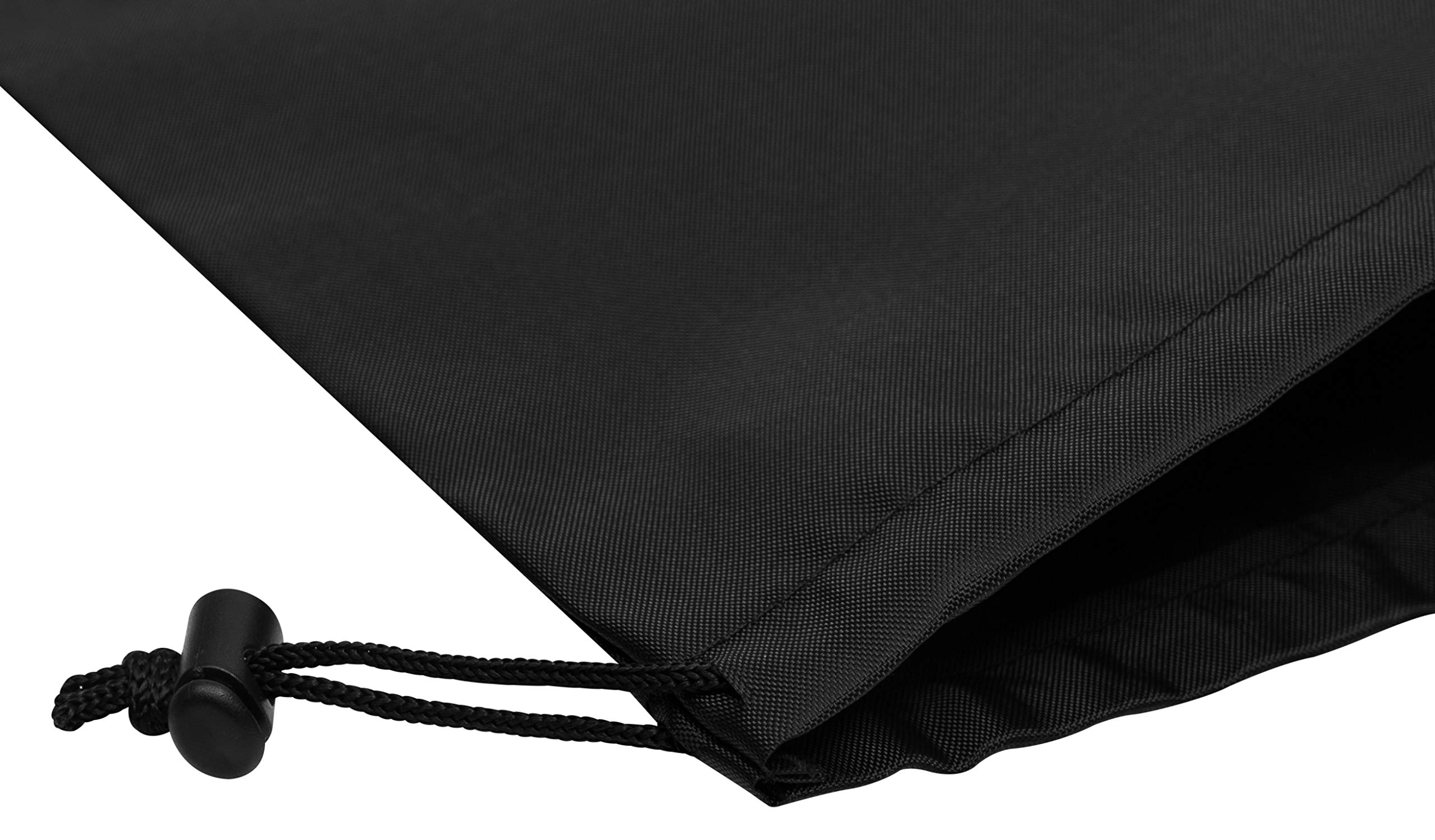 PALTERWEAR Drawstring Bag - Nylon Cinch and Ditty Stuff Pouch with Toggle (12 x 16-6 pack, Black)
