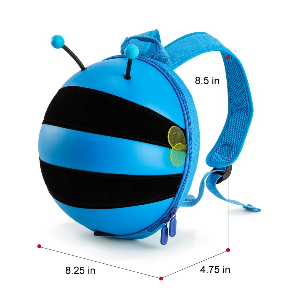 KIDDIETOTES Mini Bumblebee Backpack with Safety Harness for Kids, Toddlers, and Children - Perfect for Daycare, Preschool, and Pre-K