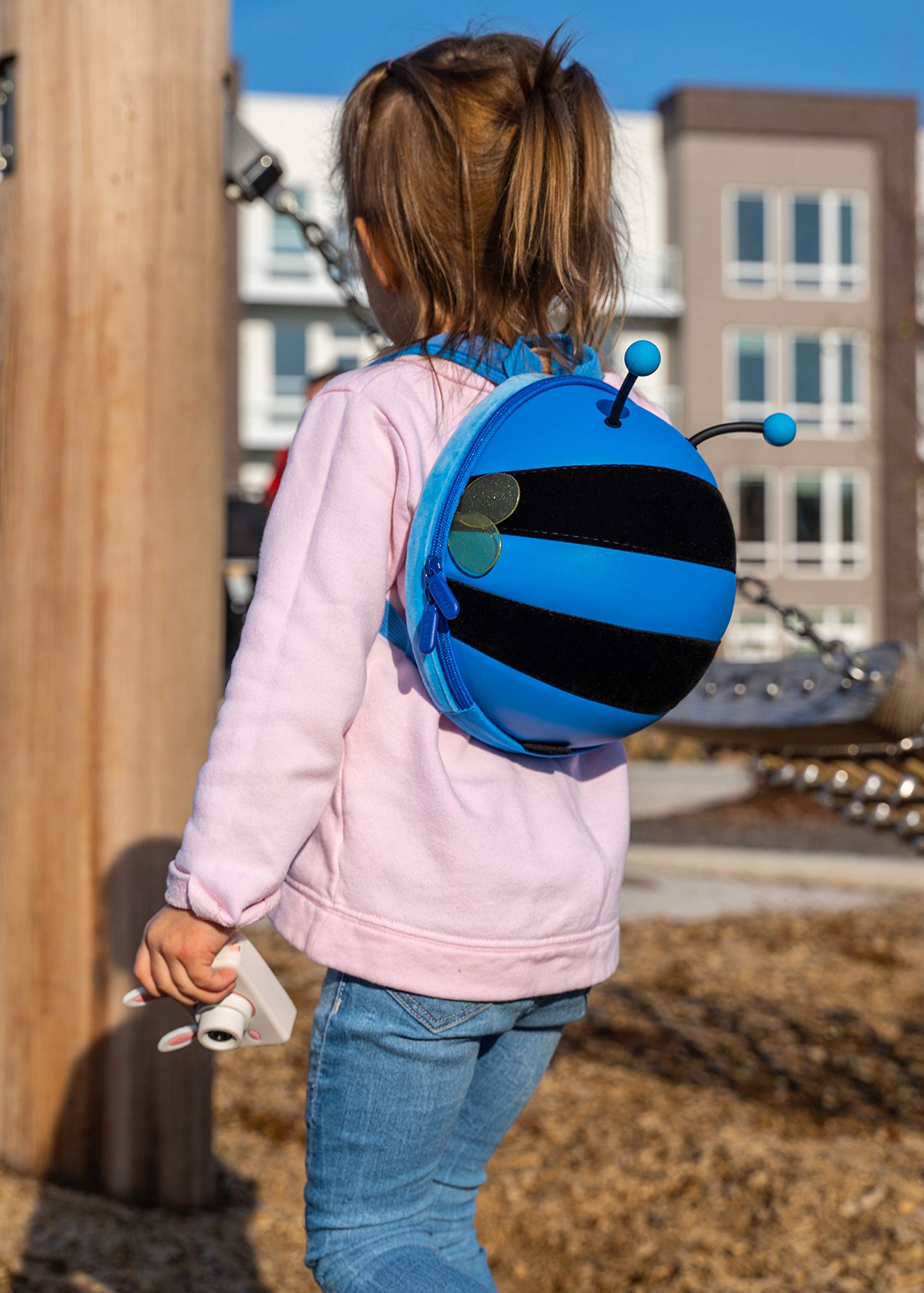 KIDDIETOTES Mini Bumblebee Backpack with Safety Harness for Kids, Toddlers, and Children - Perfect for Daycare, Preschool, and Pre-K