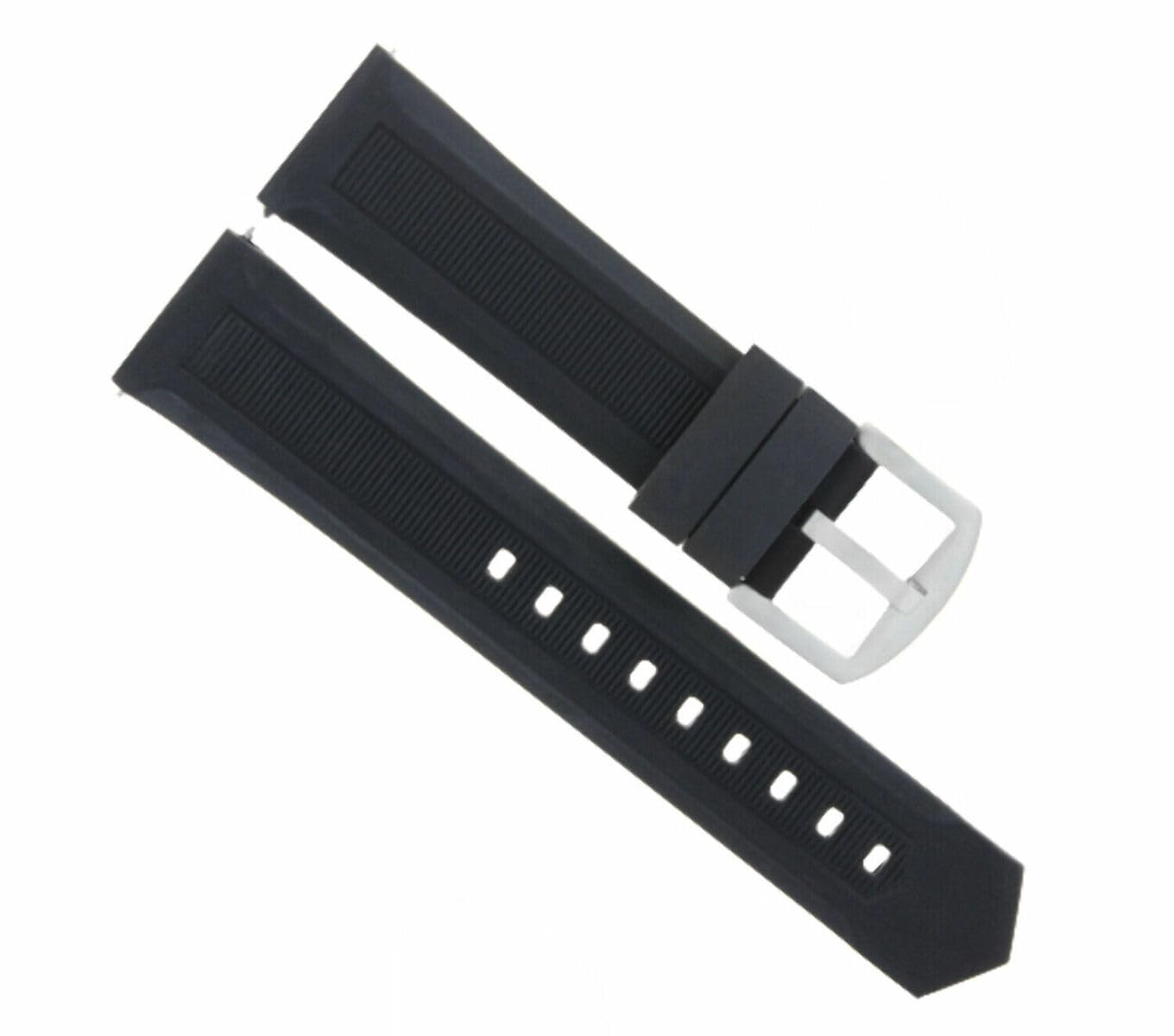 Ewatchparts 18-20-21-22-24MM RUBBER DIVER WATCH BAND STRAP COMPATIBLE WITH TAG HEUER FORMULA F1 WATCH