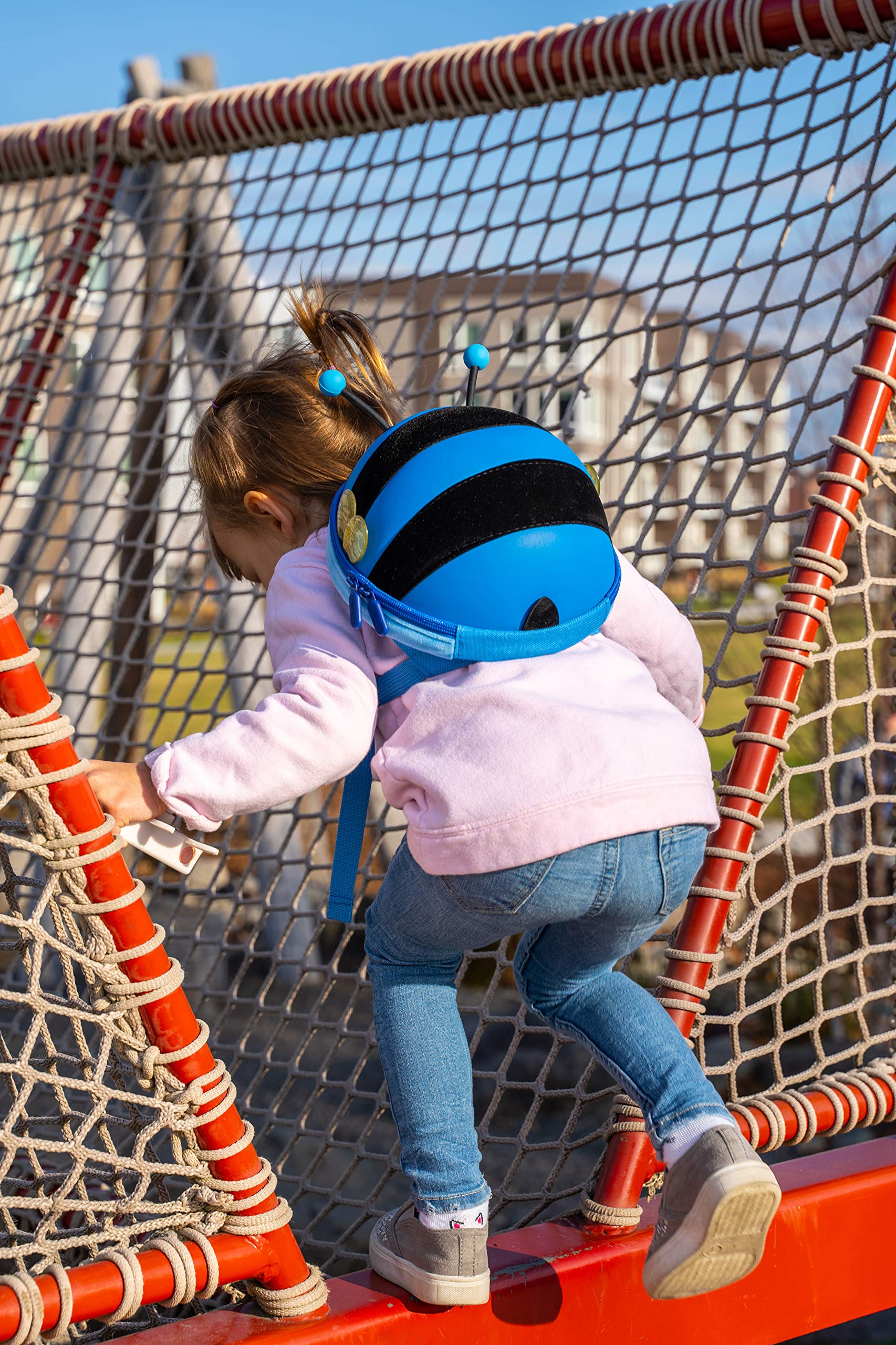 KIDDIETOTES Mini Bumblebee Backpack with Safety Harness for Kids, Toddlers, and Children - Perfect for Daycare, Preschool, and Pre-K