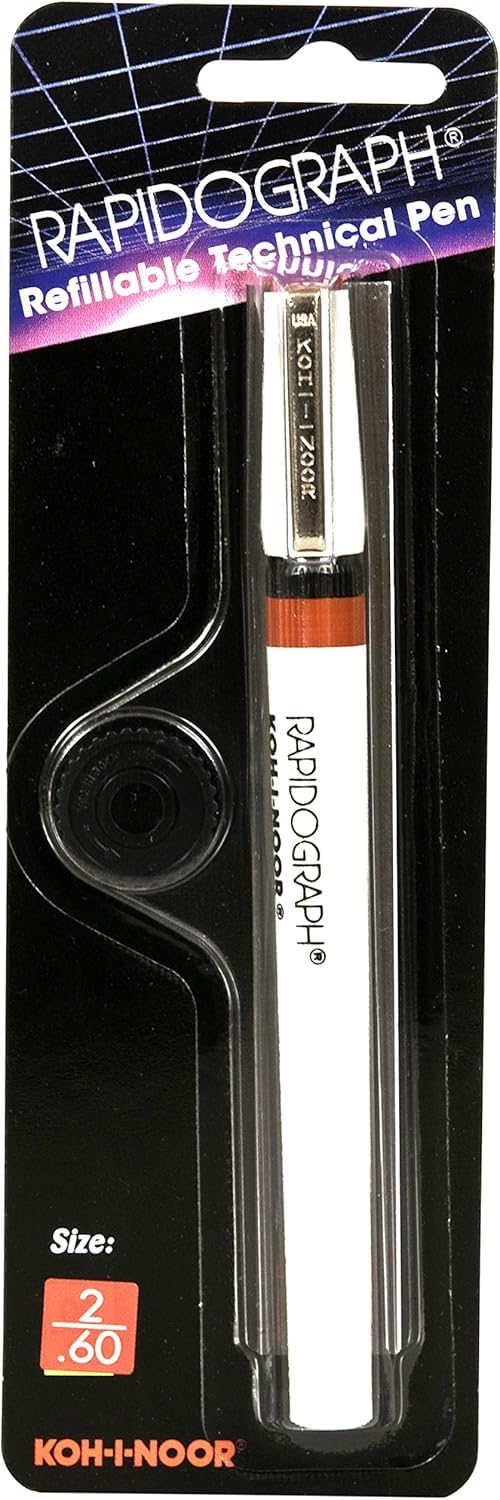 Rapidograph Technical Pen Point Size: 00mm, Line Width: 2.60