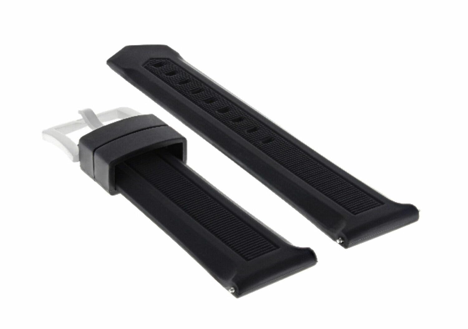 Ewatchparts 18-20-21-22-24MM RUBBER DIVER WATCH BAND STRAP COMPATIBLE WITH TAG HEUER FORMULA F1 WATCH