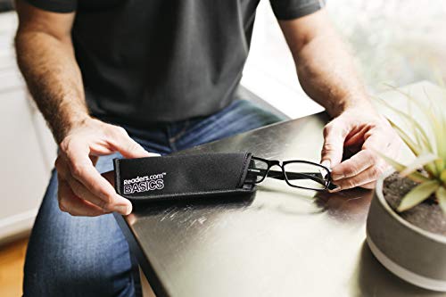 Readers Readers.com Fully Magnified Reading Glasses: The Cordon - 3 Pairs, Classic Rectangle for Women and Men - Black/Tortoise, 2.50