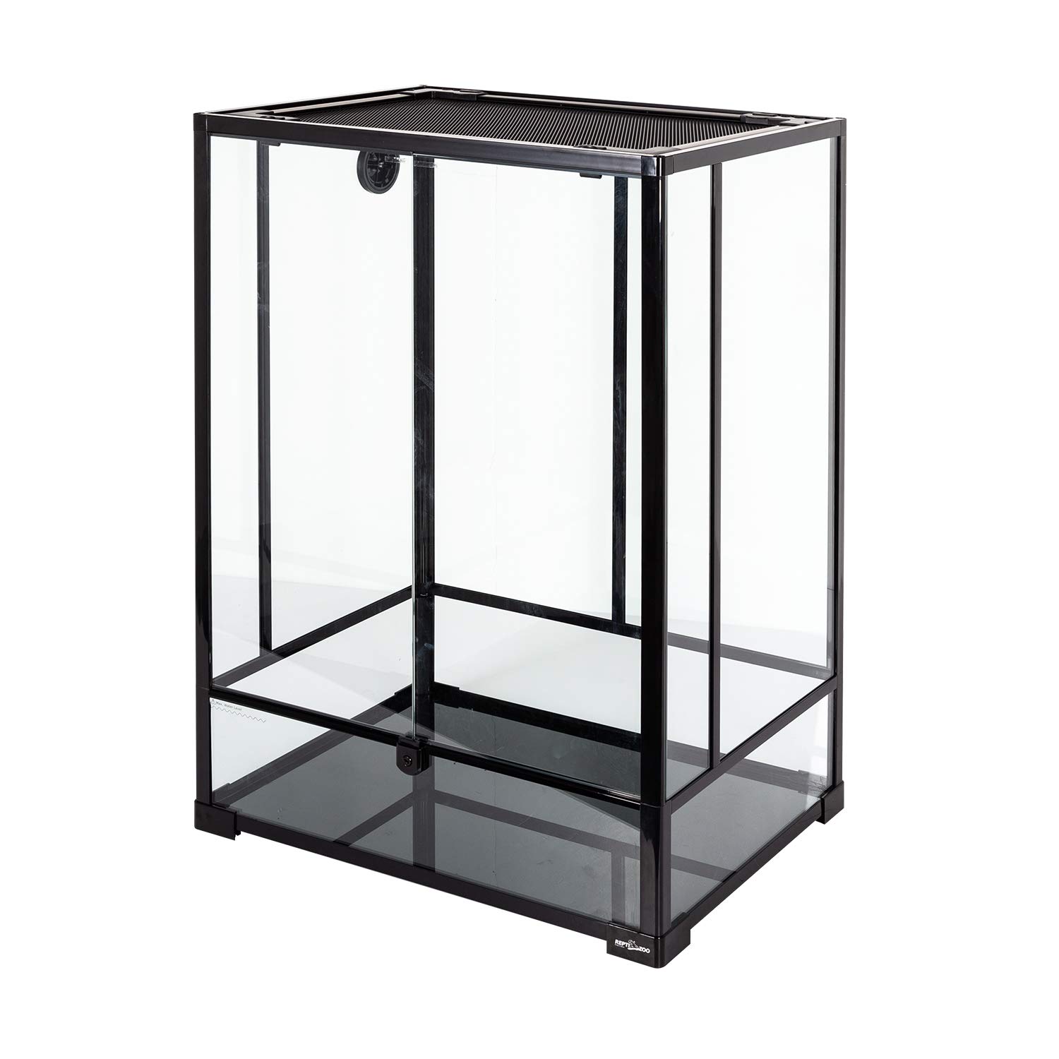 REPTI ZOO 24" x 18" x 36" Reptile Tall Glass Terrarium Rainforest Habitat Double Hinge Door with Screen Ventilation 67 Gallon Reptile Terrarium Easy Assembly
