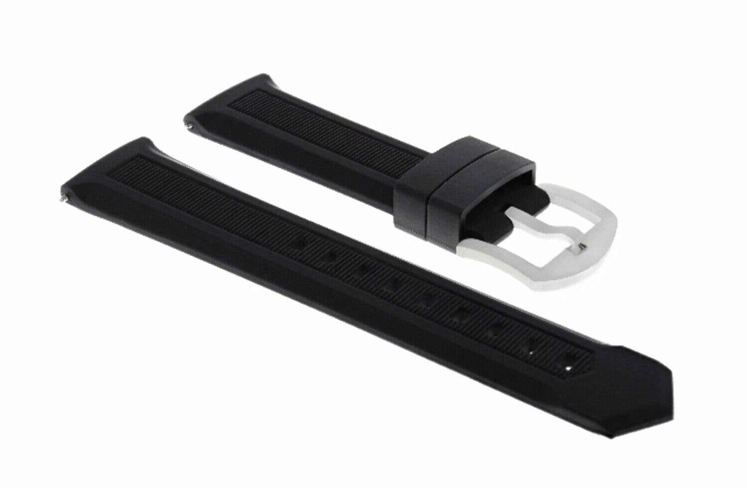 Ewatchparts 18-20-21-22-24MM RUBBER DIVER WATCH BAND STRAP COMPATIBLE WITH TAG HEUER FORMULA F1 WATCH