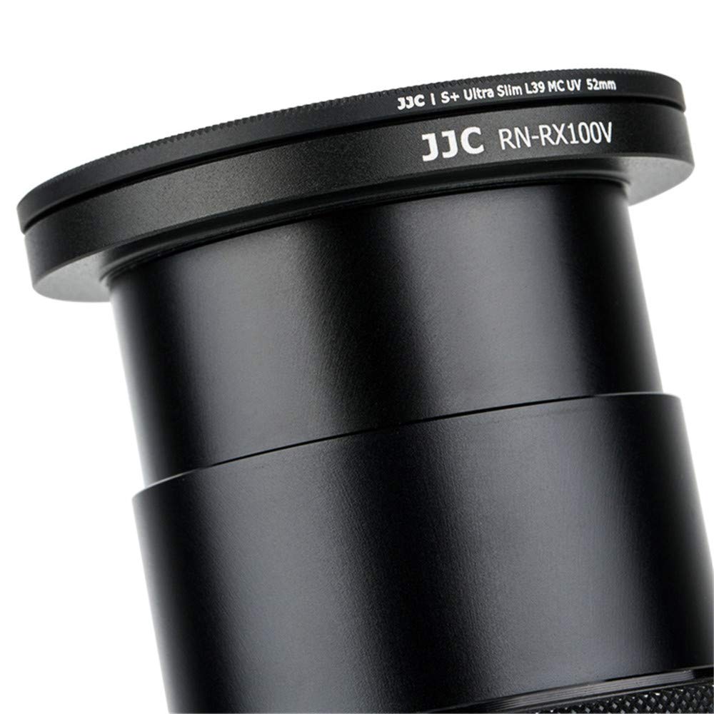 Dedicated Metal 52mm Thread Filter Adapter Lens Adapter for Sony RX100M5A RX100M5 RX100M4 RX100M3 RX100M2 RX100 Installing UV CPL ND Filter, Includes 52mm Snap-On Lens Cap & Cap Keeper String