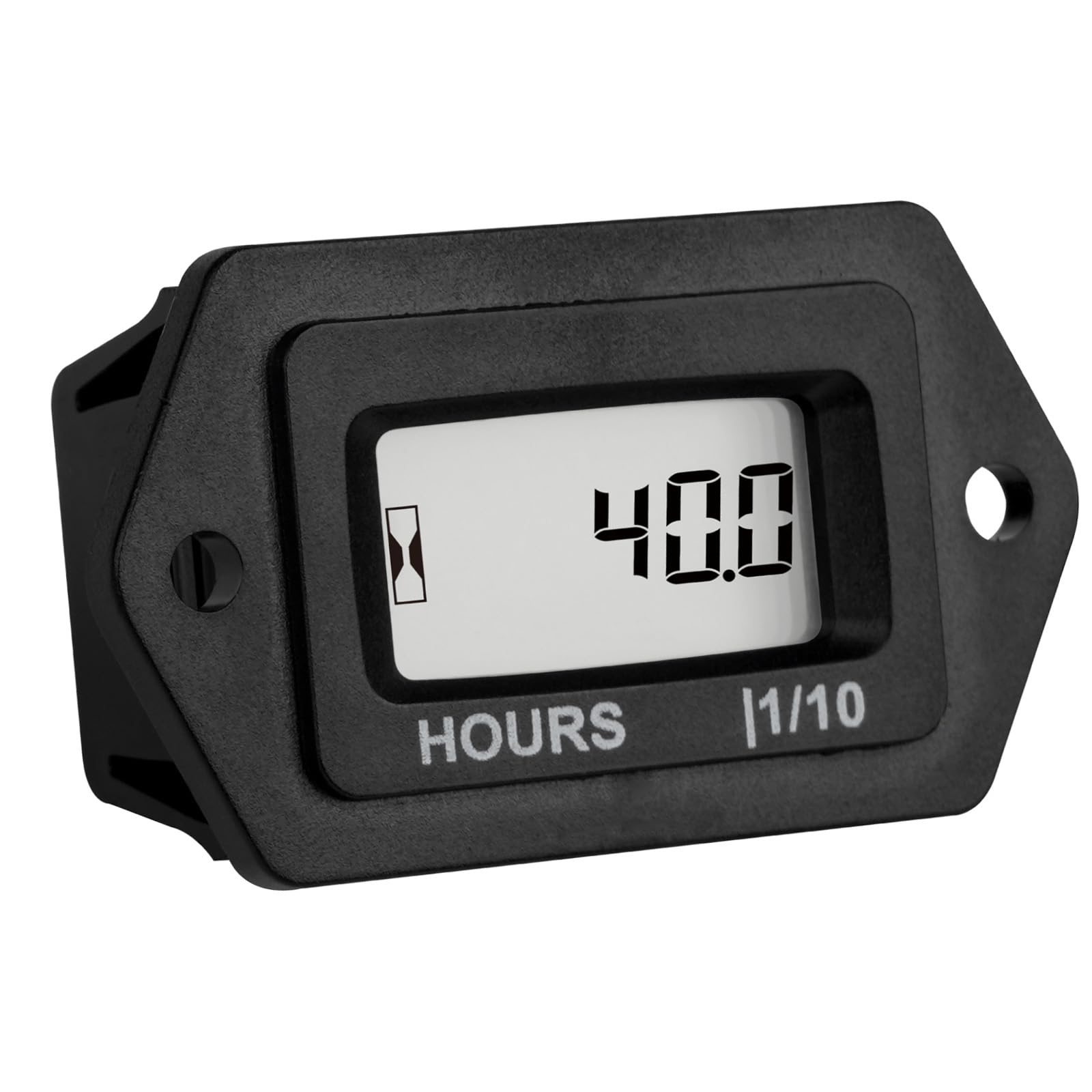 Runleader Digital Hours Counter,AC/DC 5V to 277V for Garden Tractor Generator Scooter Club Car Forklift Leaf Trimmer etc.