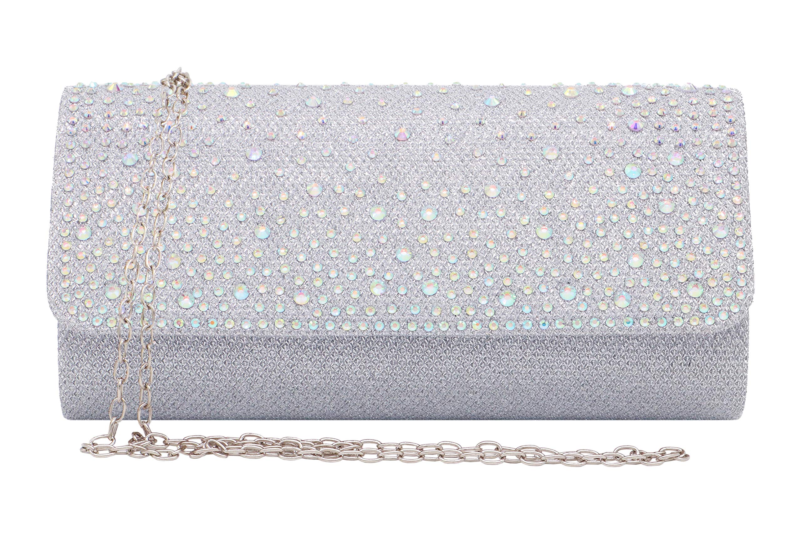 Naimo Womens Sequin Evening Purse Wedding Party Clutch Bag