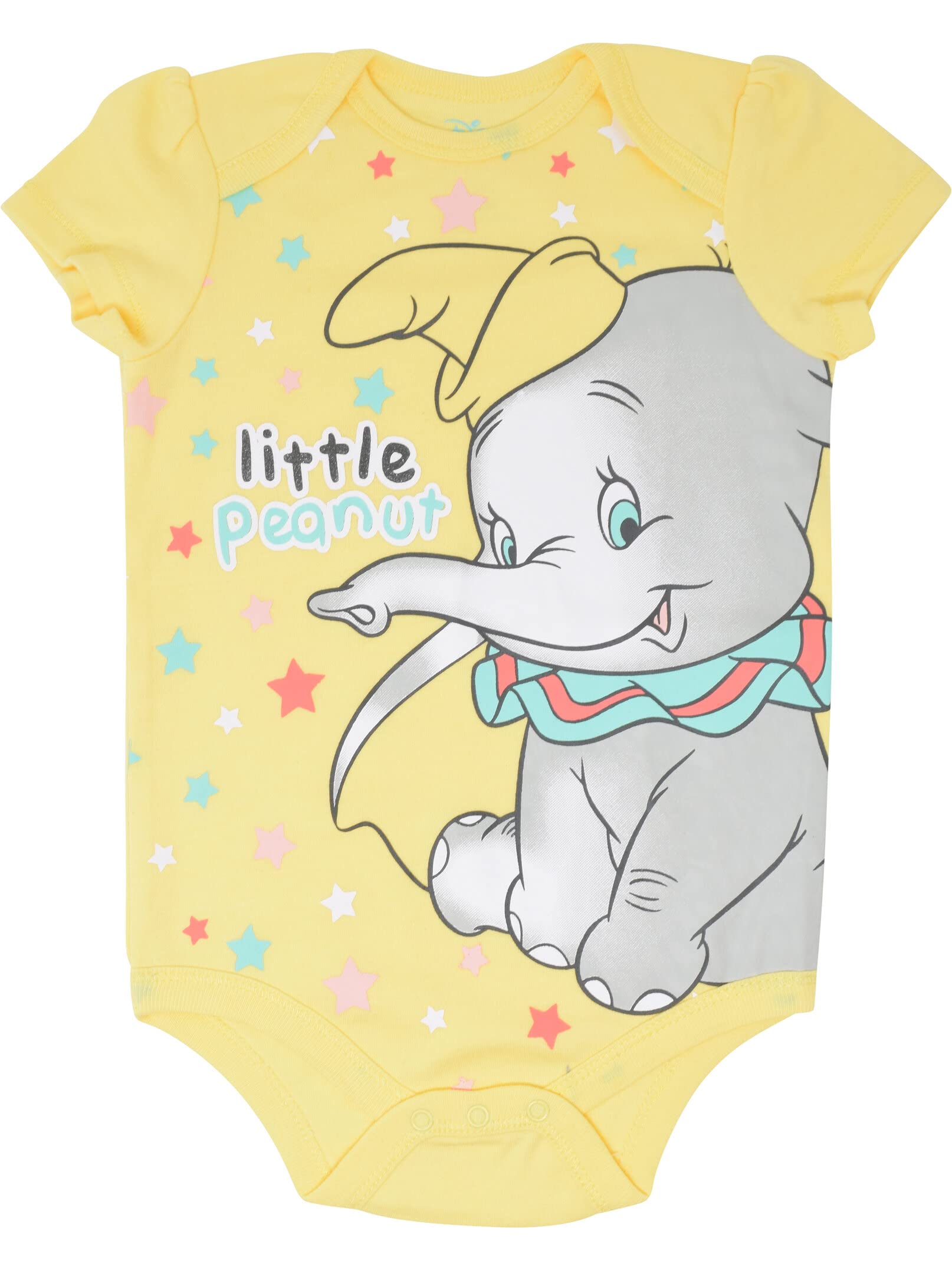Disney Classics 101 Dalmatians Bambi Dumbo Aristocats Baby Girls 5 Pack Bodysuit 6-9 Months