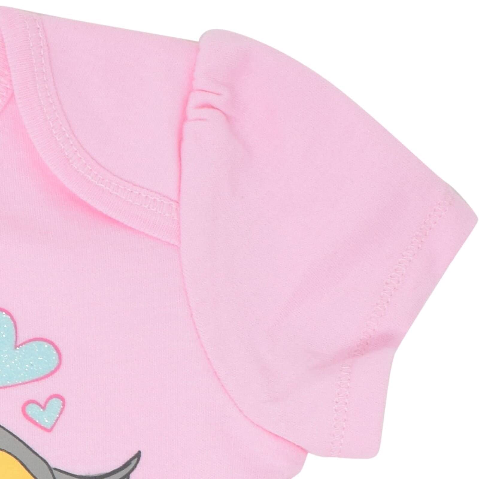 Disney Classics 101 Dalmatians Bambi Dumbo Aristocats Baby Girls 5 Pack Bodysuit 6-9 Months