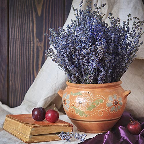 Timoo Dried Lavender Bundles 100% Natural Dried Lavender Flowers for Home Decoration, Photo Props, Home Fragrance, 2 Bundles Pack
