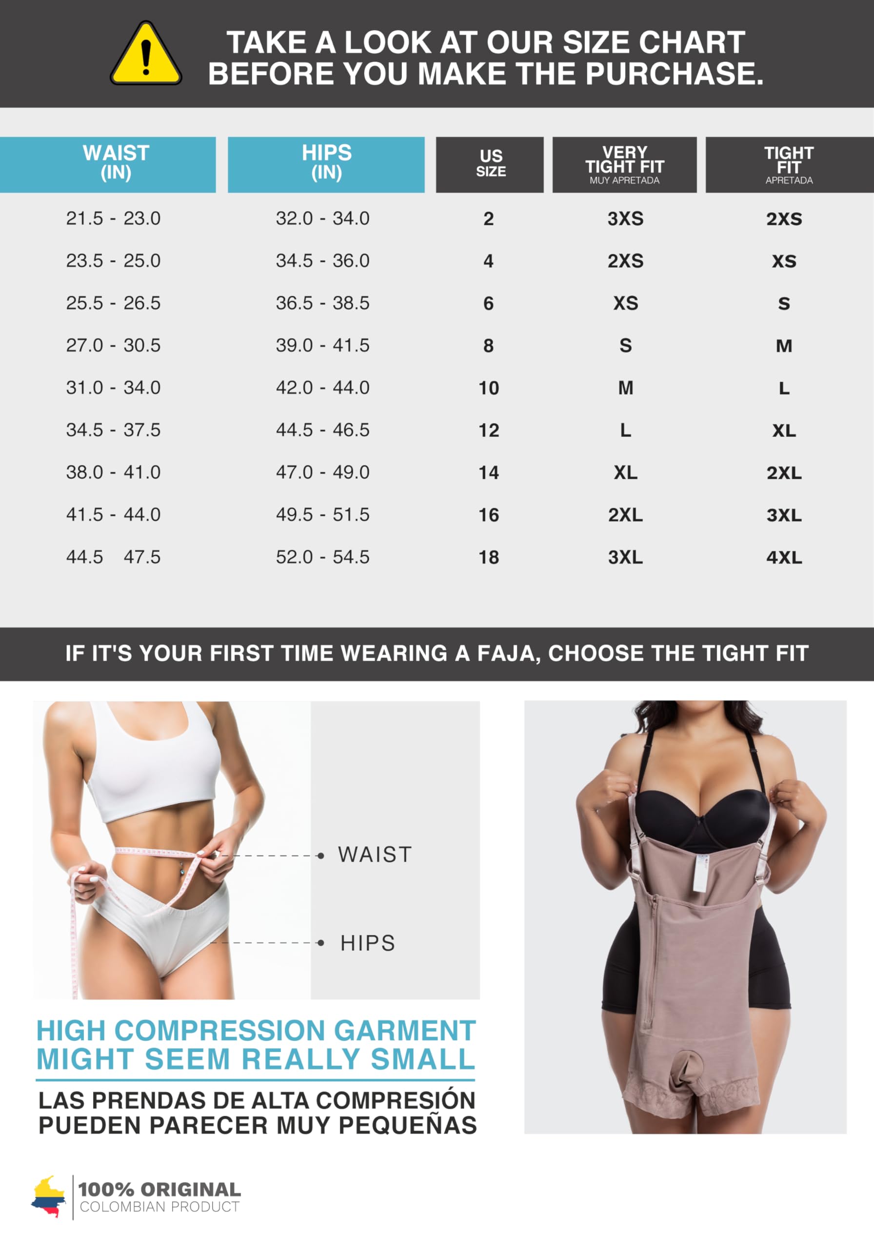 LT.ROSE Faja Tummy Tuck S111 Post Surgery Compression Garment for Women Faja Colombiana Cocoa L