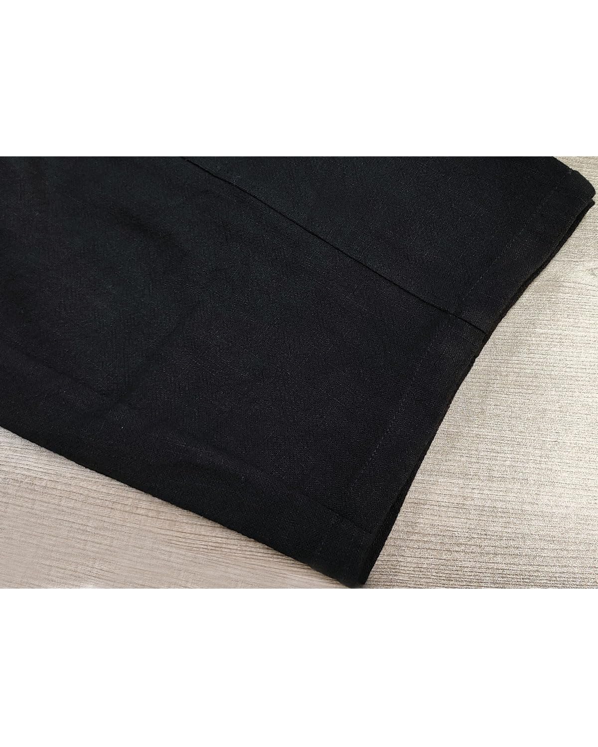 IXIMO Women's Casual Cotton Linen Baggy Pants with Elastic Waist Relax Fit Lantern Trousers Black XL
