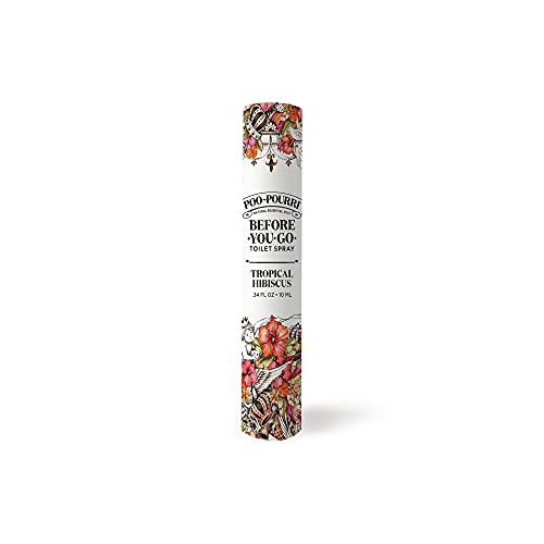 Poo-Pourri Before-You-go Toilet Spray, Tropical Hibiscus 10 ml, (Pack of 1)