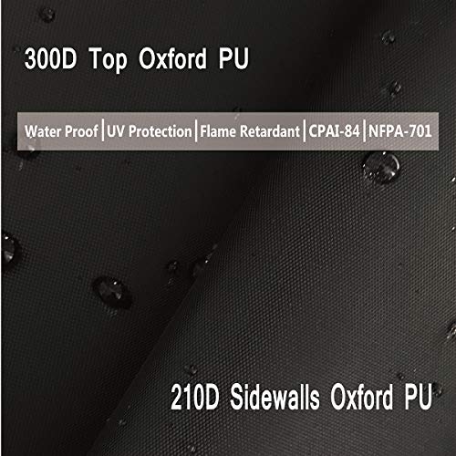 Tistent 10'x10' Pop Up Canopy Tent Commercial Instant Shelter with Heavy Duty Carrying Bag and 4 Removable Side Walls, 4 Canopy Sand Bags Black
