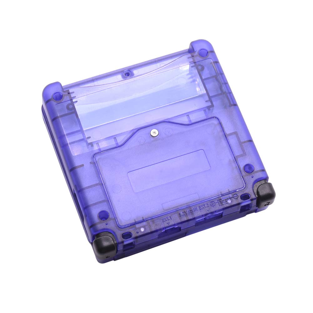 Meijunter Replacement Transparent Clear Full Housing Shell Case Repair Parts Kit w/Lens&Screwdriver for Nintendo Gameboy Advance SP GBA SP Console