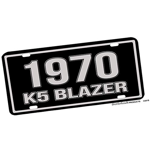Compatible with K5 Blazer Year 1970 Reproduction Car Company Garage Signs Metal Vintage Style Decor Metal Tin Aluminum Novelty License Plate