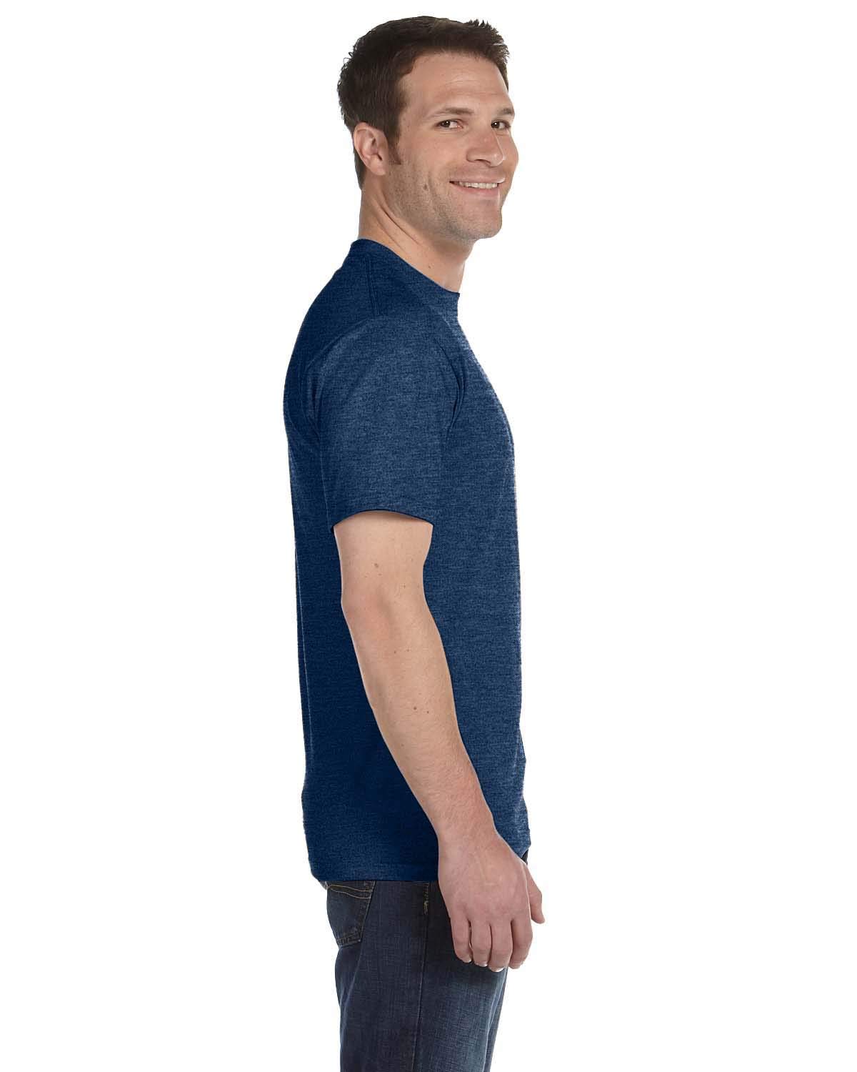 Hanes Beefy-T® Short Sleeve T-Shirt XL Heather Navy