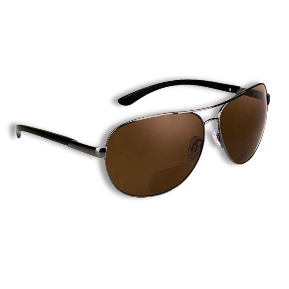 proSPORT Aviator Polarized Bifocal Sunglass Readers Fishing Driving Brown Lens Spring Hinge Men Women 2.5 1.50 1.75 2.00 2.25 2.50