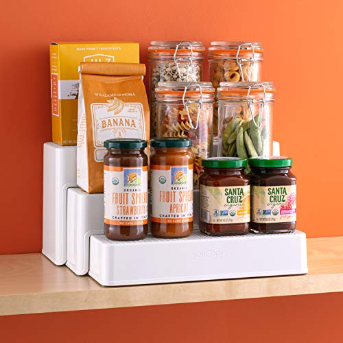 YouCopia ShelfSteps Can Organizer, 3 Shelf, White