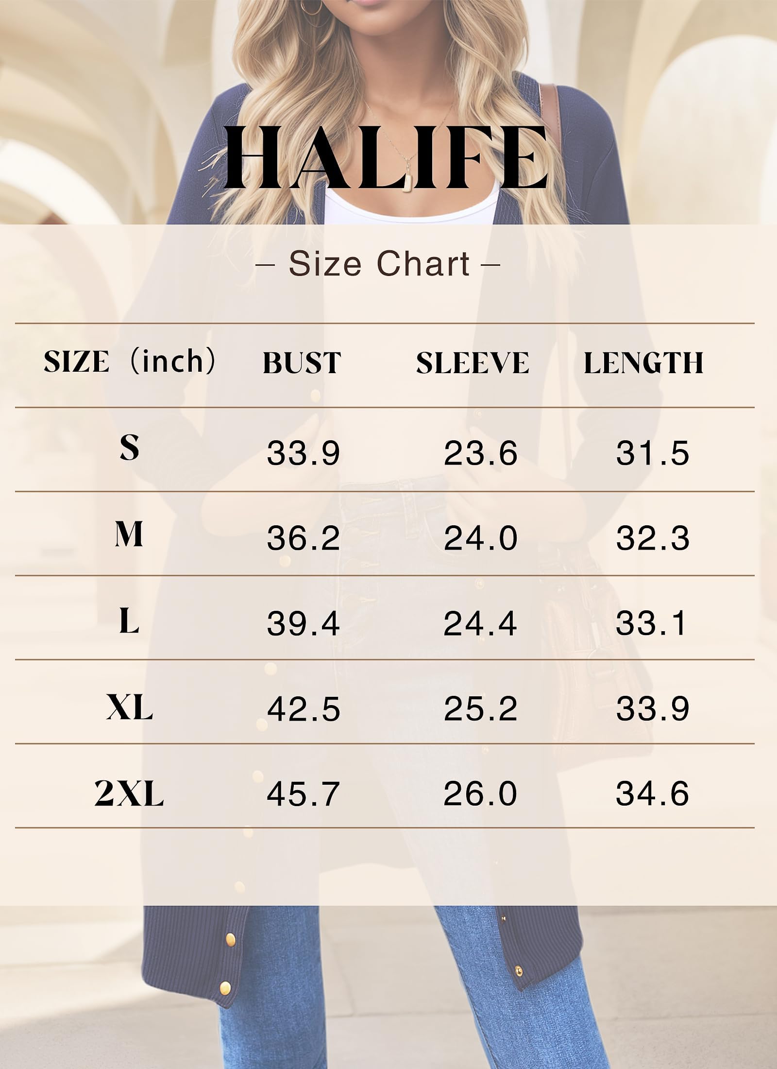 Halife Light Weight Cardigan Sweaters for Women Casual Cuff Long Sleeve Snap Button Cardigan for Work Office Charcoal Gray M