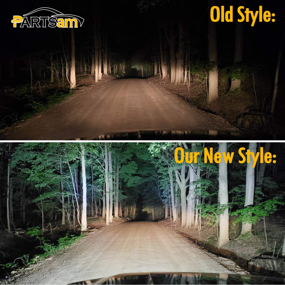 Partsam 6" LED Light Bar White 36W 6500K Super Bright Spot Work Pods Single Row Off Road Driving Fog Boat Light Waterproof SUV ATV 4WD Car Truck Golf Cart 12V 24V IP67 (2pcs)