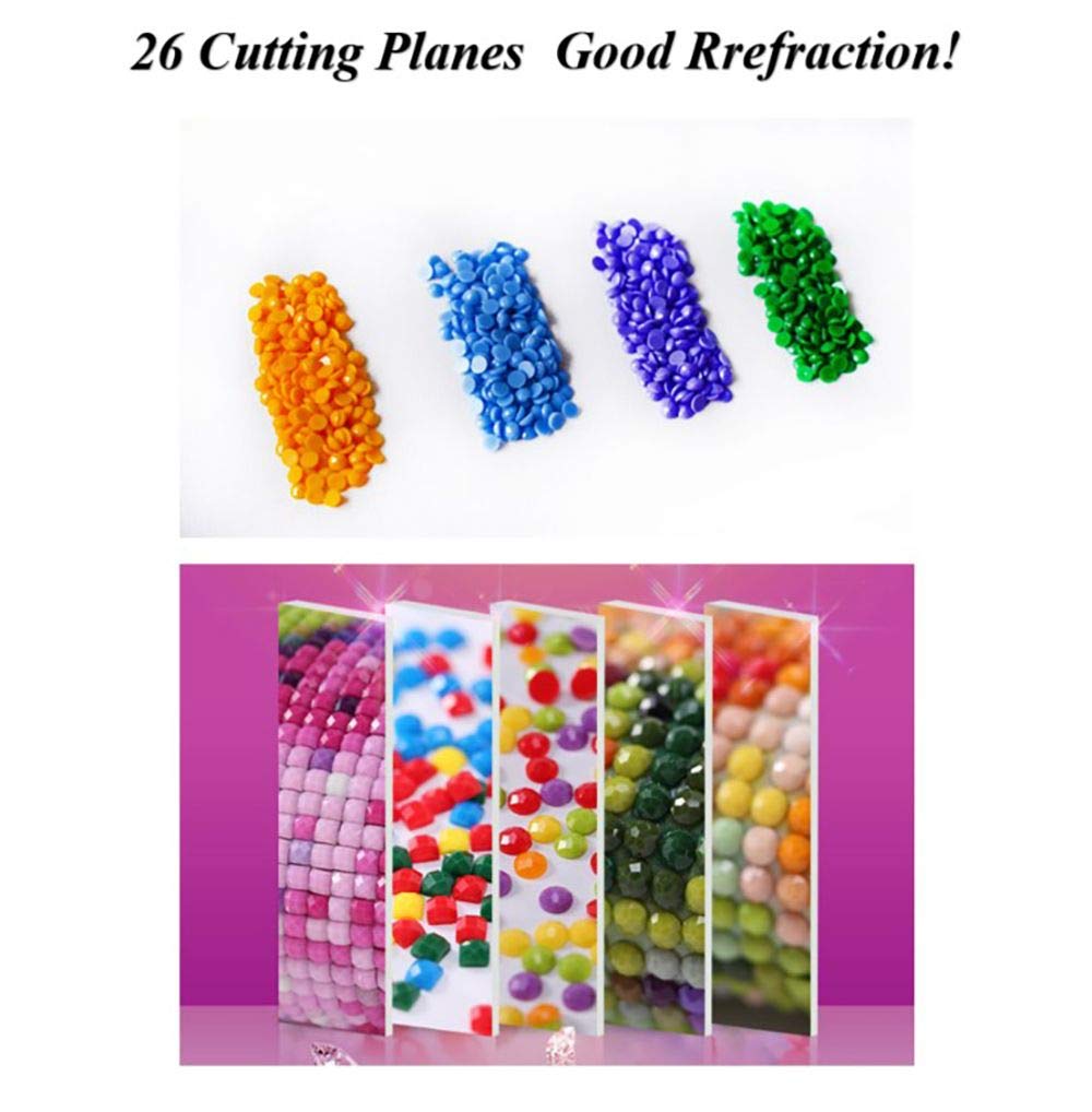5D Diy Diamond Painting Cartoon 16x16 inch Round Drill Rhinestone Embroidery for Wall Decoration