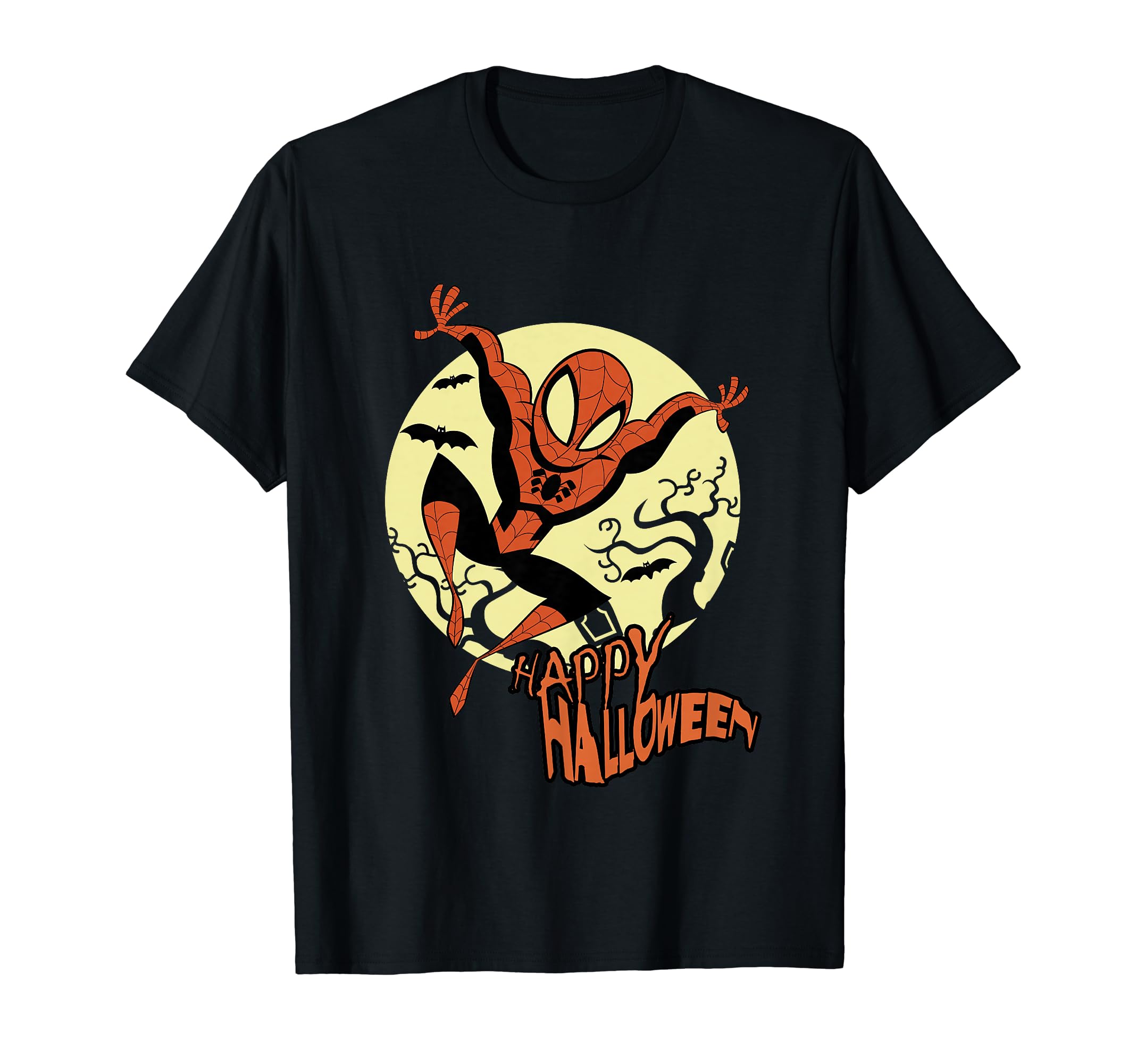 Marvel Spider-Man Moonlight Happy Halloween T-Shirt