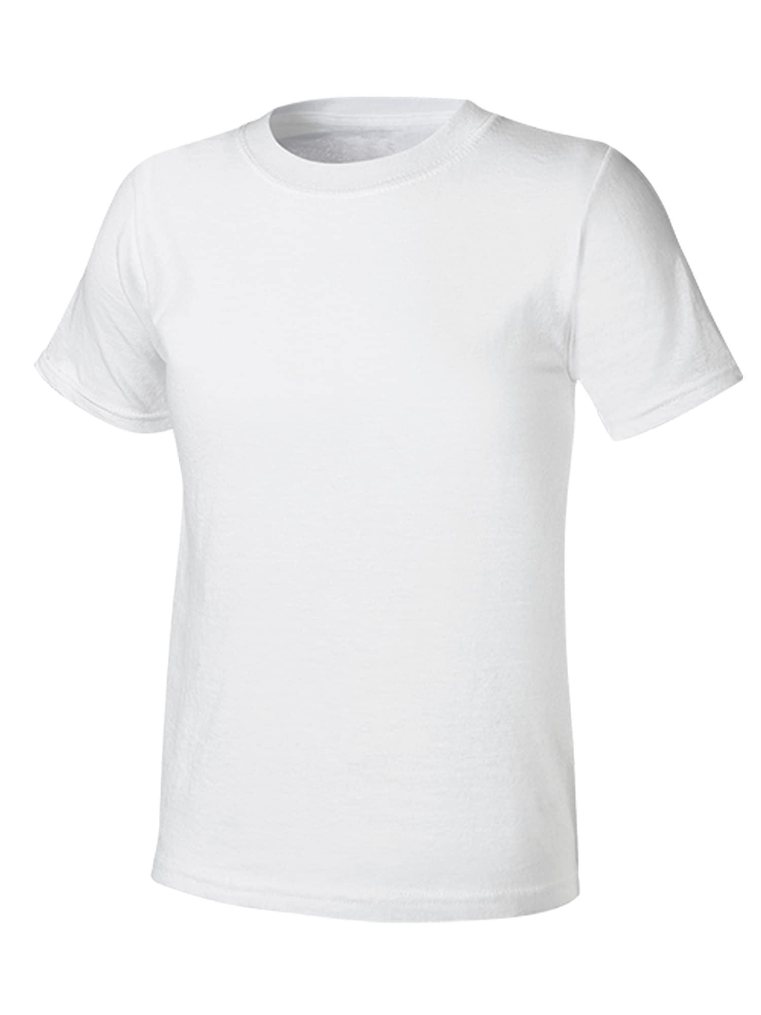 Hanes Boys' T-Shirt, White, Medium, 5 pack