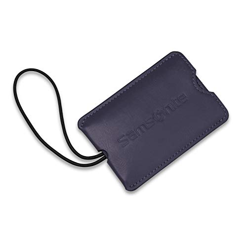 Samsonite Vinyl 2-Pack Rectangle Luggage ID Tags, Evening Blue, One Size