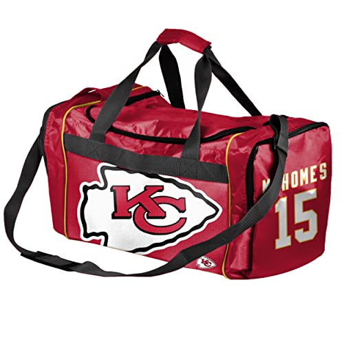 FOCO Kansas City Chiefs Official NFL Duffel Gym Bag - Patrick Mahomes #15