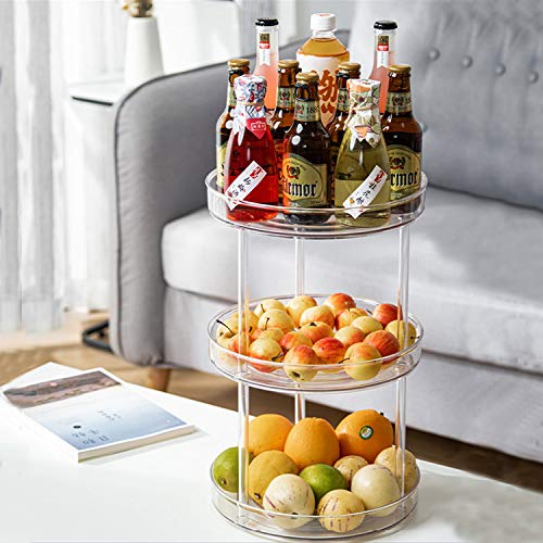 Non-Skid 3 Tier Lazy Susan for Kitchen, Cabinet, Pantry,Lazy Susan Turntable Cabinet Organizer,360 Degree Rotating Spice Rack,Lazy Susan Turntable
