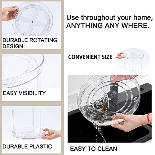Non-Skid 3 Tier Lazy Susan for Kitchen, Cabinet, Pantry,Lazy Susan Turntable Cabinet Organizer,360 Degree Rotating Spice Rack,Lazy Susan Turntable