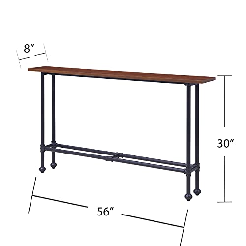 SEI Furniture Agnew Skinny Console Table, black (AMZ0906MC), 56 in x 8 in x 30 in