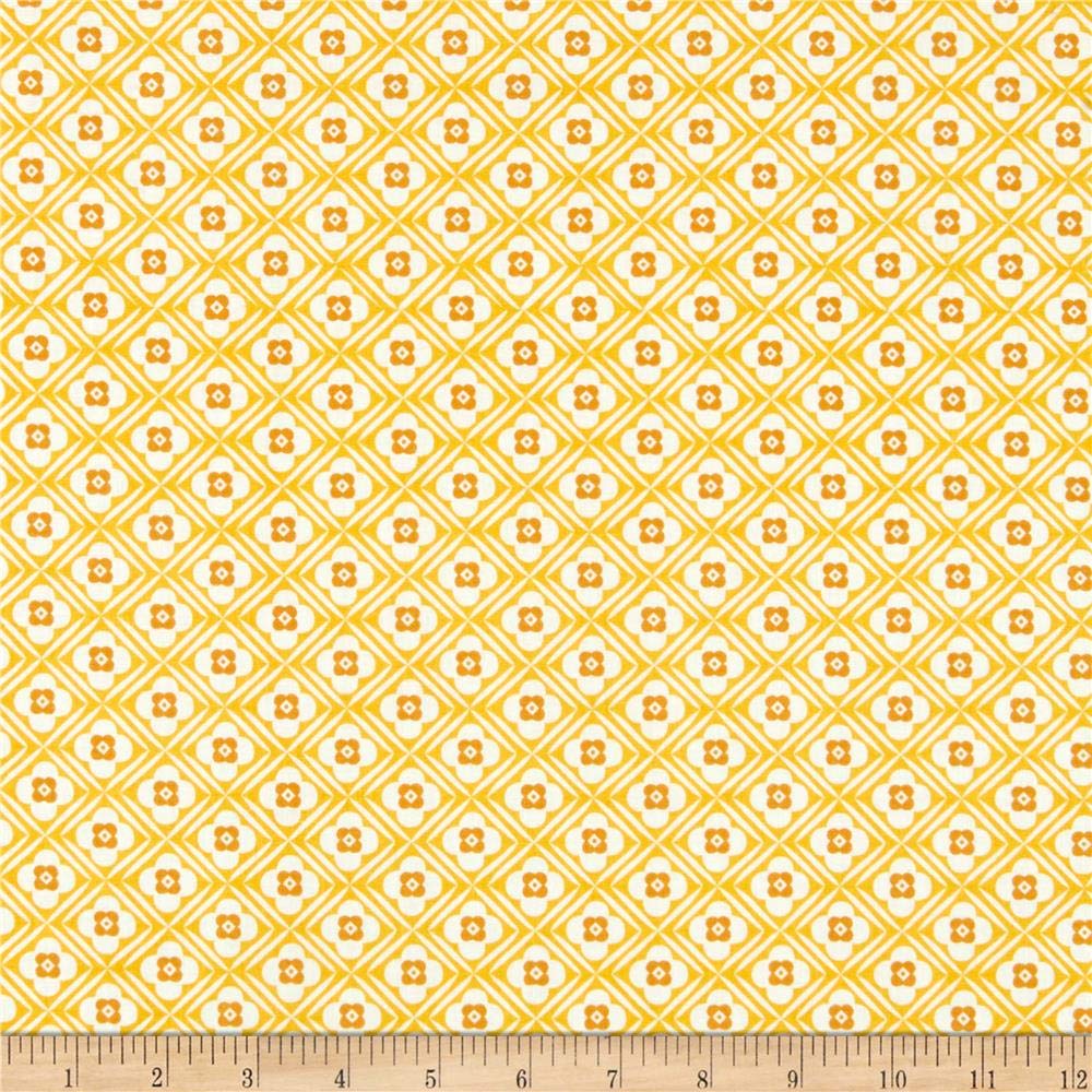 Riley Blake Granny Chic Hugs Yellow, Fabric by the Yard