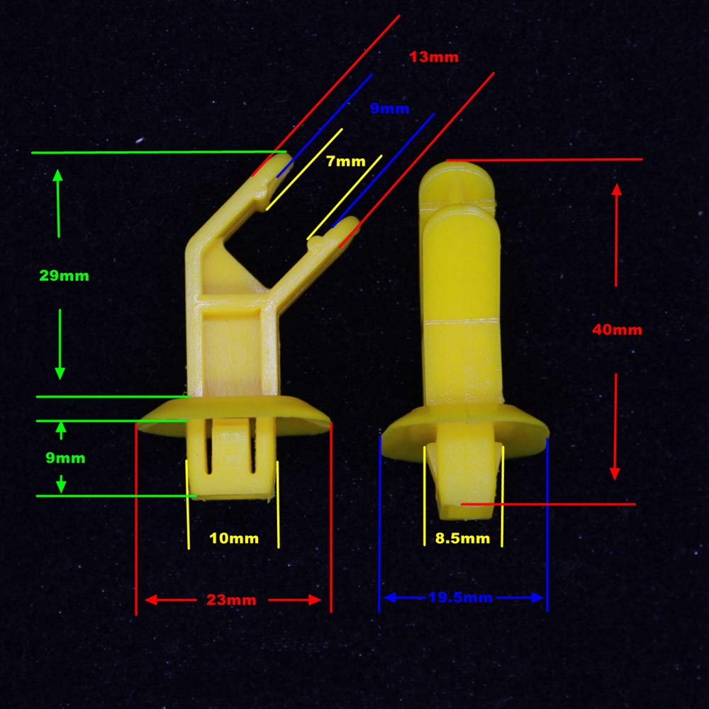 DZMZL Hood Support Prop Rod Clip x2 for 2013-2017 Ford Escape Focus C-Max AM5Z16828A