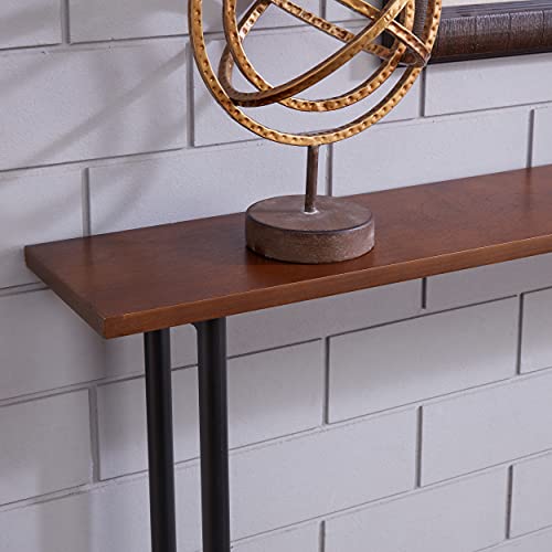 SEI Furniture Agnew Skinny Console Table, black (AMZ0906MC), 56 in x 8 in x 30 in
