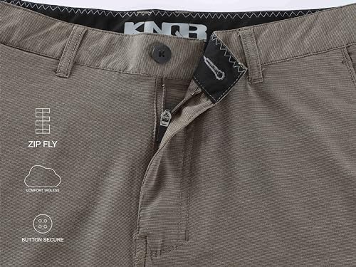 KNQR Mens Performance Quick Dry 4way Stretch Regular Fit All-Terrain Active Training Hybrid Shorts Mint Green 33