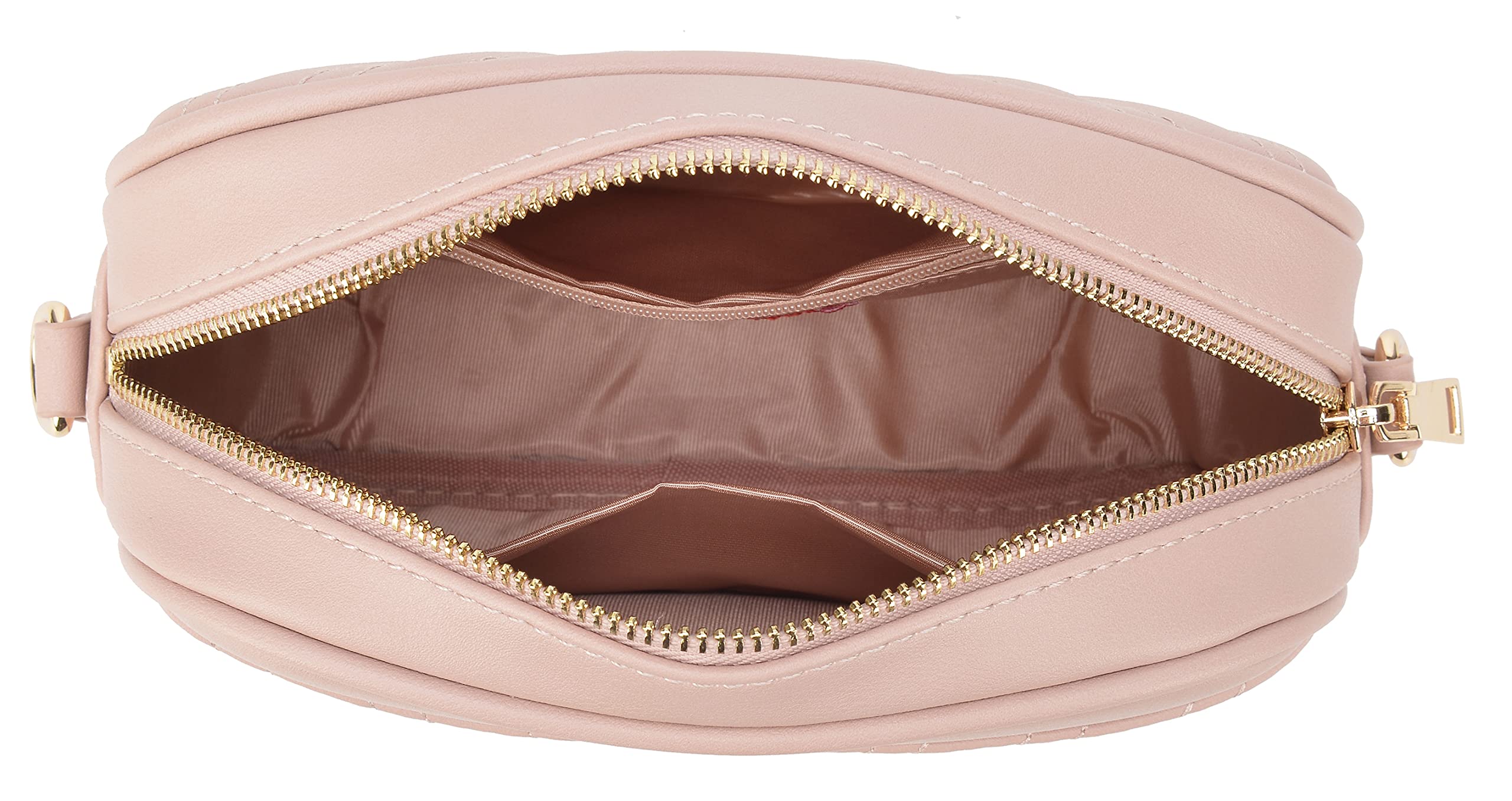 lola mae Quilted Crossbody Bag, Trendy Design Shoulder Purse (Blush light)
