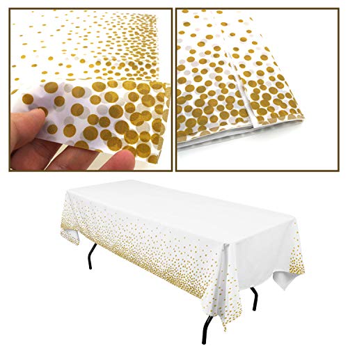 Pandecor 50th Birthday Party Supplies -Serves 20-142 PCS Disposable Tableware Set,Includes Table Cover,Dinner Plates,Dessert Plates,Cups,Napkins,Forks,Knives and Spoons for 50 Years Anniversary Party