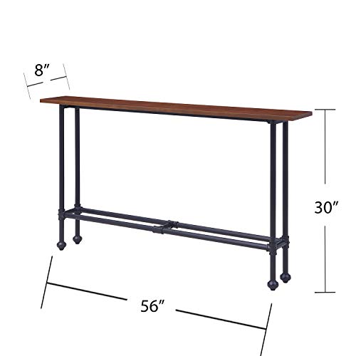 SEI Furniture Agnew Skinny Console Table, black (AMZ0906MC), 56 in x 8 in x 30 in